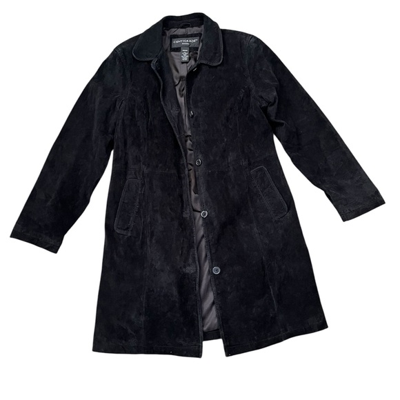 Covington | Jackets & Coats | Covington Womens Black Suede Leather ...